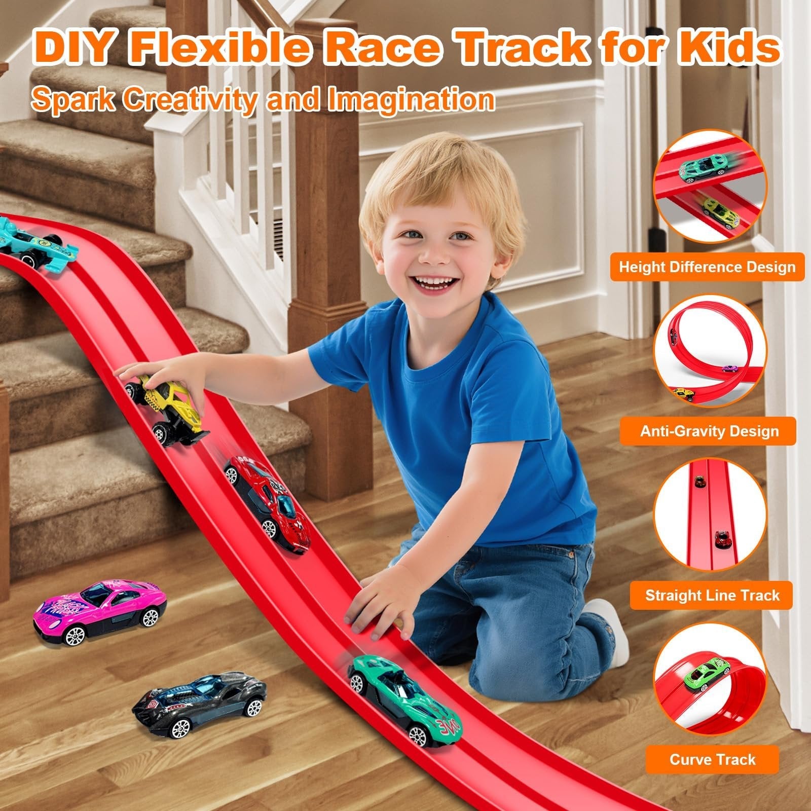 🎁Early Christmas Hot Sale 50% OFF🎅DIY Flexible Racing Track Toy – baybyy