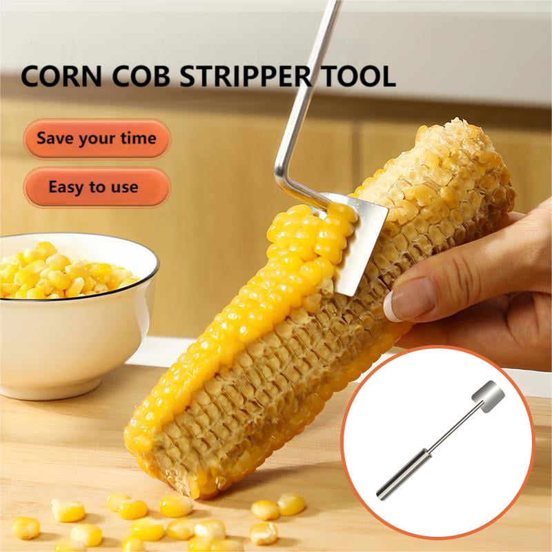 🌽2024 NEW Long Handle Stainless Steel Corn Stripping Tool – baybyy